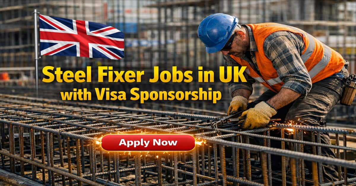 Steel Fixer Jobs in UK with Visa Sponsorship 2026