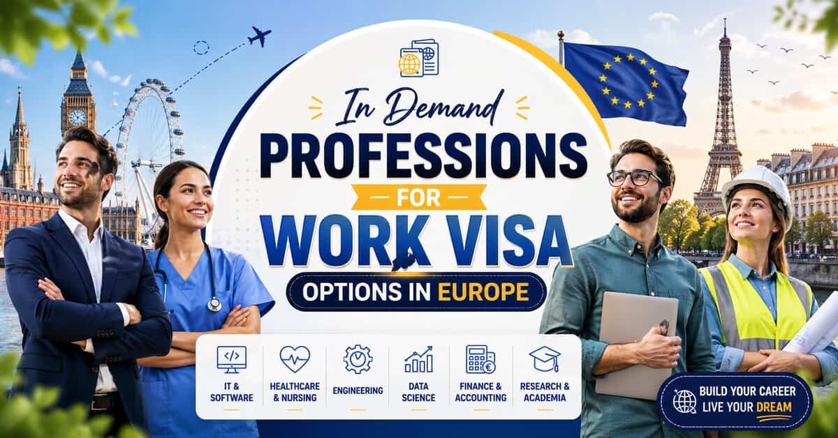 In Demand Professions for Work Visa Options in Europe 2026